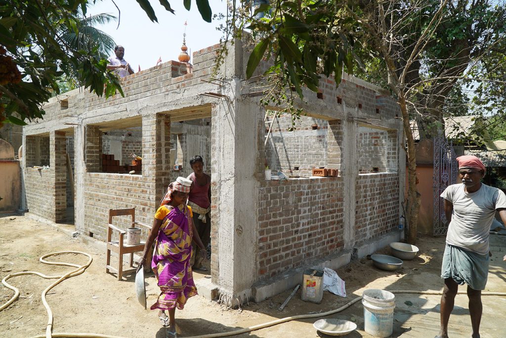 Building a New Goshala for the Ashram Cows