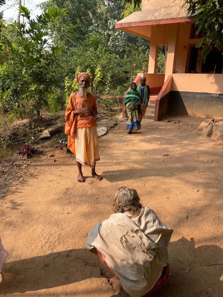 Visiting the Sadhus at Chakratirtha Ashram to Attend the Gita Yagya