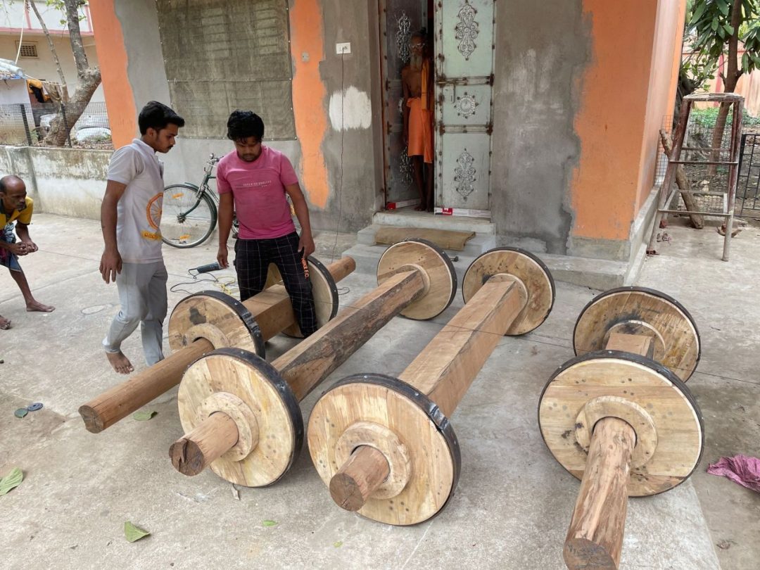 Building a New Temple Chariot for Ratha Yatra at Our Jagannatha Temple