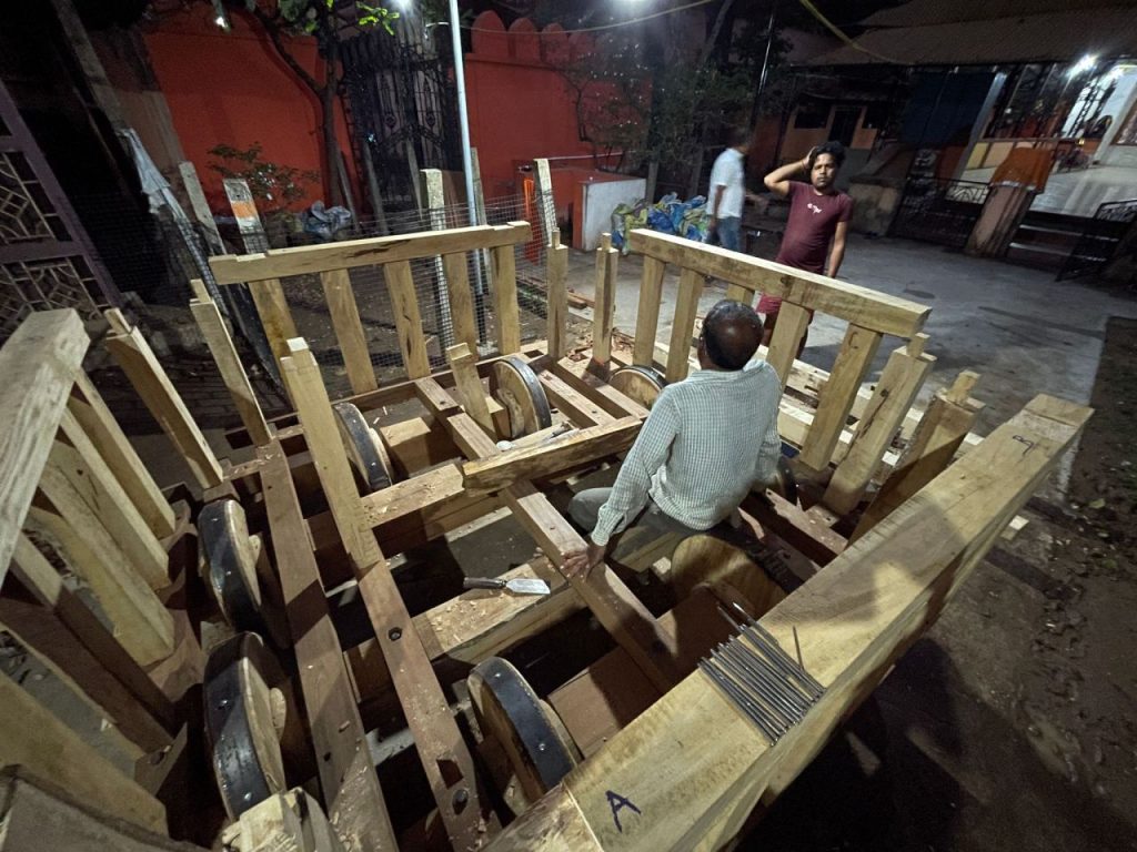 Building a New Temple Chariot for Ratha Yatra at Our Jagannatha Temple