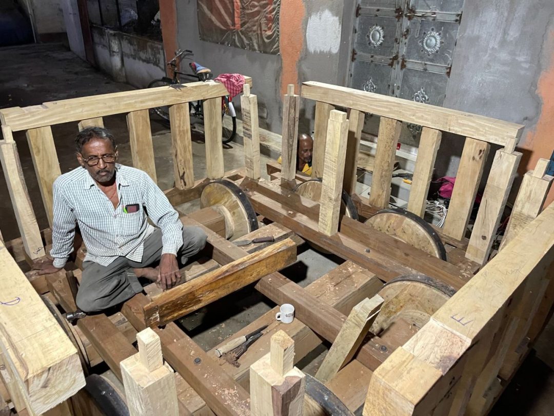 Building a New Temple Chariot for Ratha Yatra at Our Jagannatha Temple