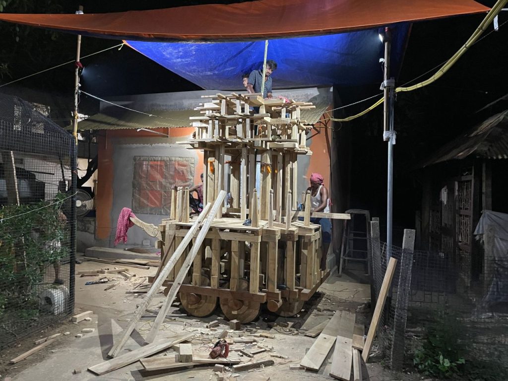 Building a New Temple Chariot for Ratha Yatra at Our Jagannatha Temple