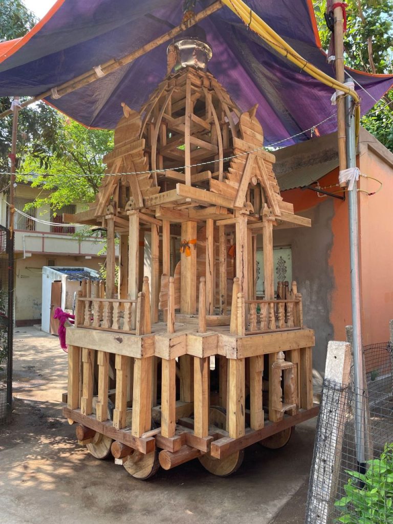 Building a New Temple Chariot for Ratha Yatra at Our Jagannatha Temple