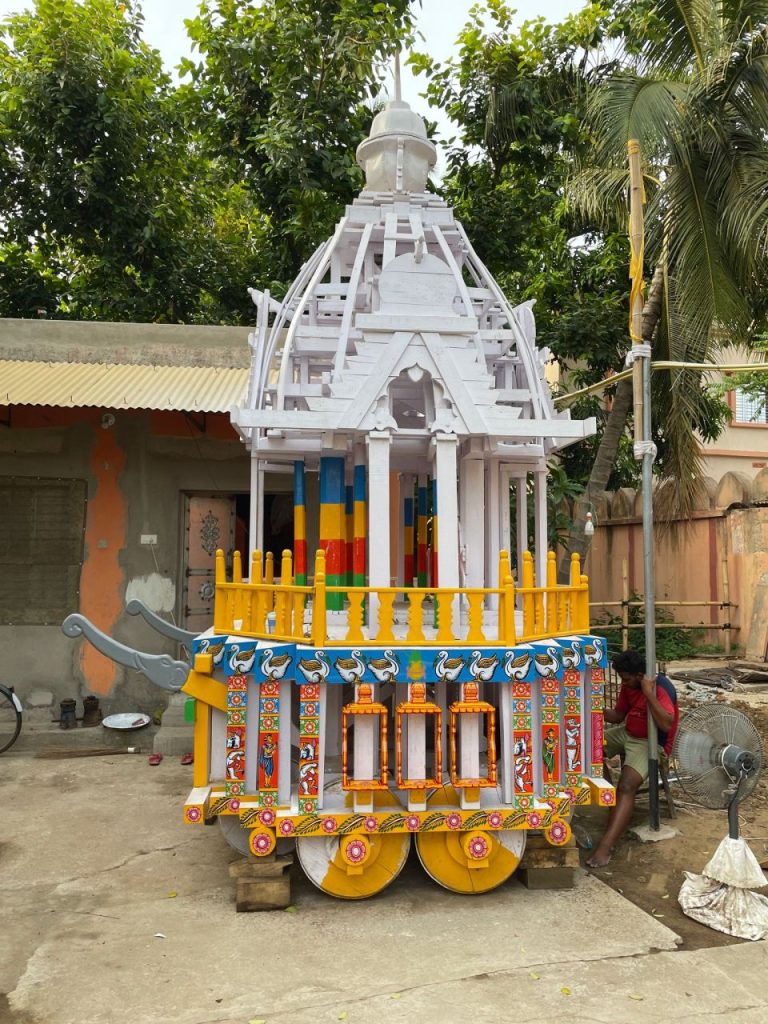 Building a New Temple Chariot for Ratha Yatra at Our Jagannatha Temple