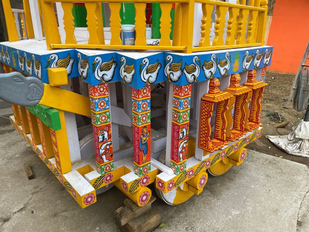 Building a New Temple Chariot for Ratha Yatra at Our Jagannatha Temple